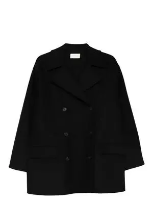 THE ROW Azuron Double-breasted Coat - Black
