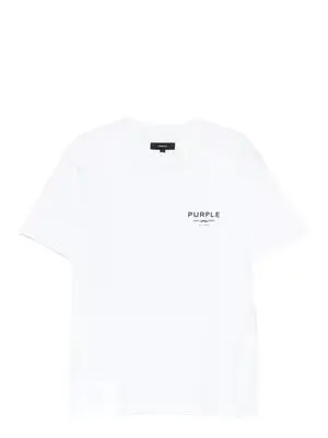 PURPLE BRAND Jersey Short-sleeve T-shirt - White