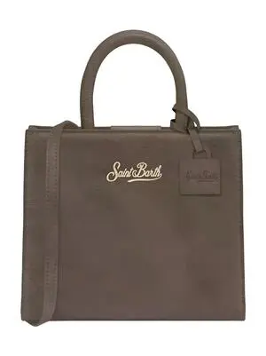 MC2 SAINT BARTH Mini Top Handle Tote Bag - Brown