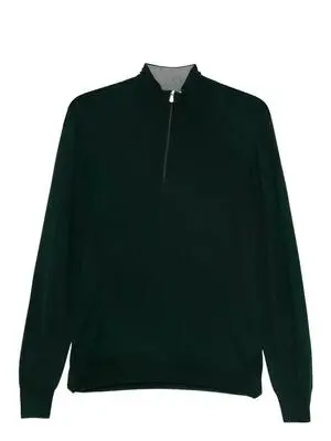 GRAN SASSO Zip-up Sweater - Green