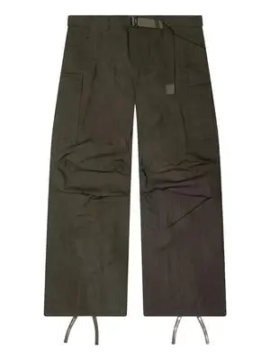 Sacai Ripstop Belted Trousers - Green