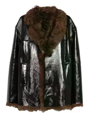 Diesel Fur Collar Jacket - Black