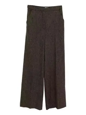 YVES SALOMON Flannel Tailored Trousers