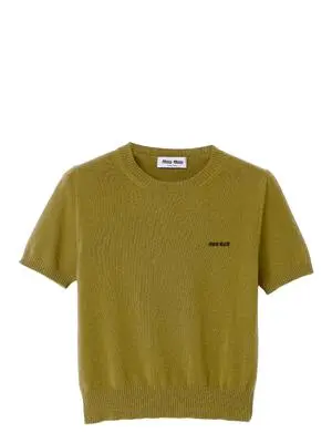 Miu Miu Cashmere Sweater Celeste