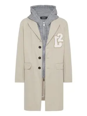 Dsquared2 Hooded Coat - Beige
