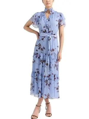 CARTOLINA Lorelei Dress - Upstate Floral In Blue Mist