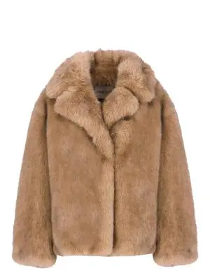 STAND STUDIO Faux Fur Jacket - Beige
