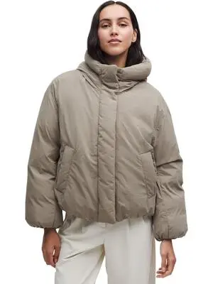Lululemon Bubble-hem 600-down-fill Puffer Jacket - Warm Ash Grey