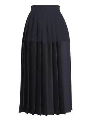 Sandro Two-tone Pleated Midi Skirt - Blue