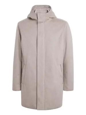 Agnona Cashmere-silk Parka - Beige