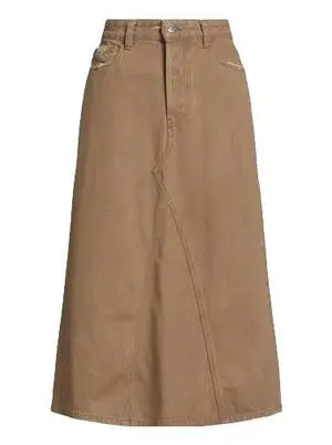 DIESEL Denim Flared Skirt - Brown