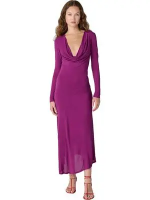 Diane Von Furstenberg Karolina Midi Dress - Plum