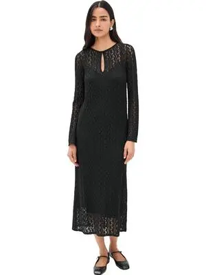 Velvet By Graham & Spencer Tabitha Lace Midi Dress - Black