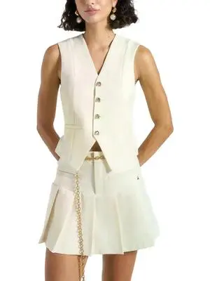 Manière De Voir Manière De Voir Tailored Cinch Waistcoat Neutrals