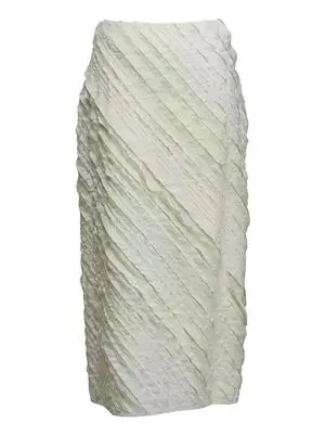 Christian Wijnants Simbi Textured Midi Skirt - Neutrals