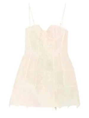 Zimmermann Rebellion Filigree Mini Dress - Neutrals