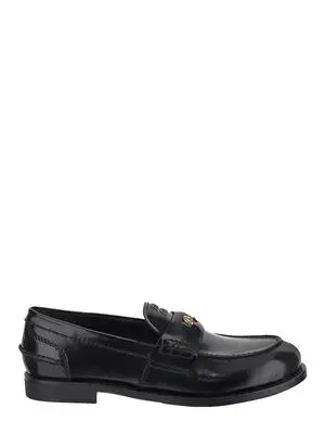 Miu Miu Leather Penny-strap Loafers - Black
