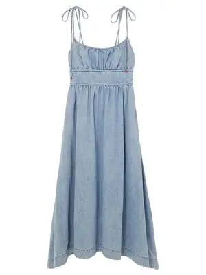 Zimmermann Wanderlust Denim Midi Dress - Blue