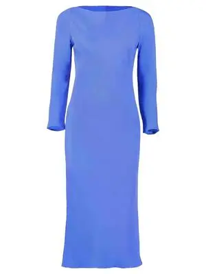 PETER COHEN Long-sleeve Midi Dress - Blue