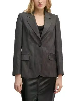 Sisley Pinstriped Blazer - Grey