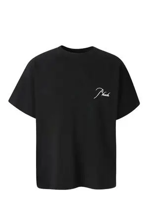 Rhude Embroidered-logo T-shirt - Black