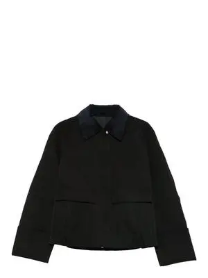 OOF WEAR Corduroy-collar Pocket Jacket - Black