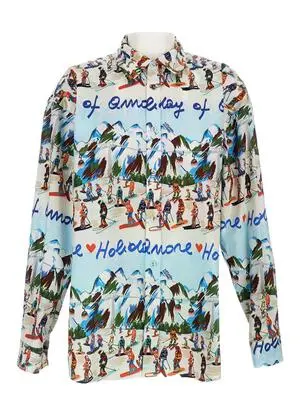 ALESSANDRO ENRIQUEZ Printed Shirt - White