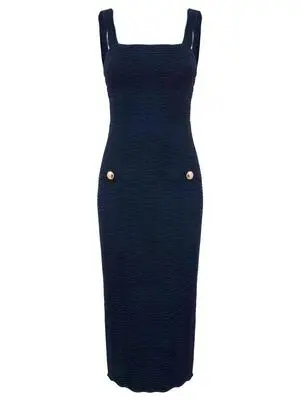 Retrofete Kins Midi Dress - Blue