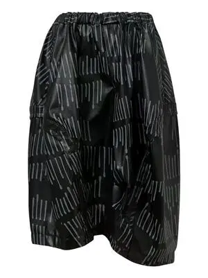 BLACK COMME DES GARÇONS Pagowski Print Midi Skirt - Black