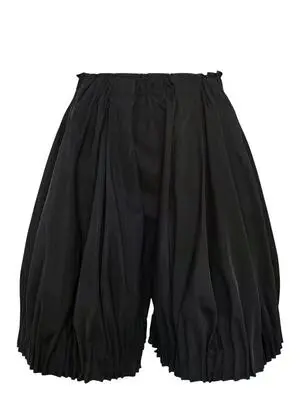 ENFOLD Tucked Hem Shorts - Black