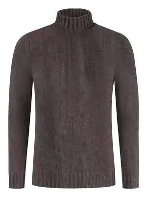 Fedeli Roll-neck Sweater - Brown