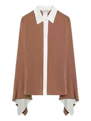 Max Mara Long-sleeve Color-block Shirt - Brown