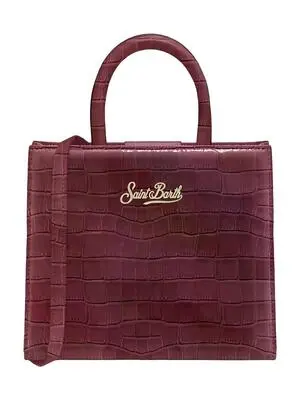 MC2 SAINT BARTH Logo-plaque Tote Bag - Red