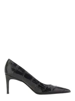 SERGIO LEVANTESI 80mm Grace Crocodile-effect Pumps - Black