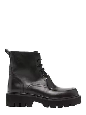 Premiata 45mm Lace-up Ankle Boots - Black