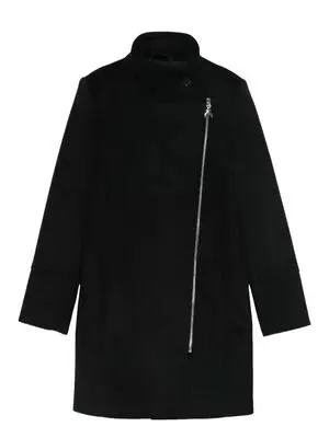 Patrizia Pepe Zip-up Coat - Black