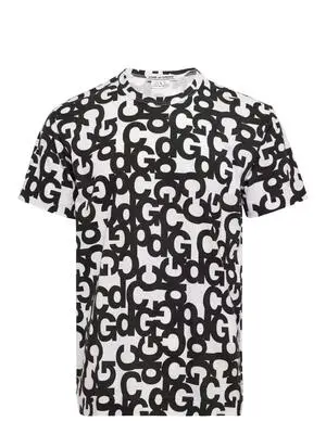 Comme Des Garçons Printed Cotton T-shirt - White
