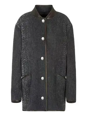 Giorgio Armani Single-breasted Coat - Grey