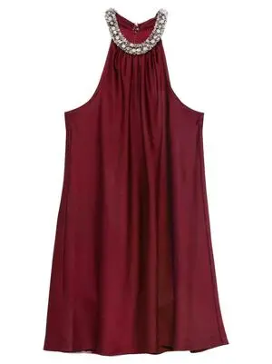 Simkhai Hadleigh Embellished-detail Mini Dress - Red