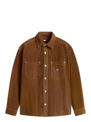 Tommy Hilfiger Chest-pockets Corduroy Shirt - Brown