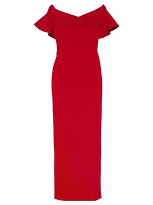 Solace London Cielo Maxi Dress - Red