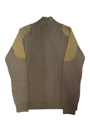 Malo Ribbed High-neck Sweater - Green