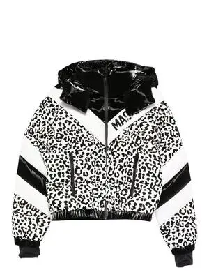 Mackage Kairi-flp Leopard-print Ski Jacket - Black