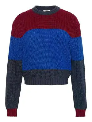 Calvin Klein Colourblock Knit Sweater - Blue