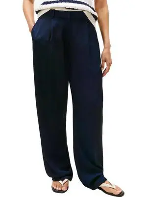 Tommy Hilfiger Pleated Trousers - Blue