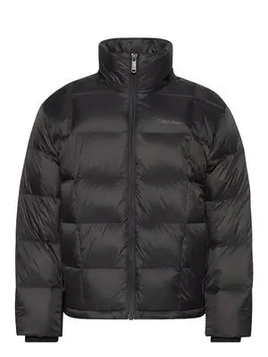 Calvin Klein Quilted Zip Jacket Black