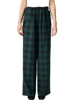NOCTURNE Drawstring Wide-Leg Trousers