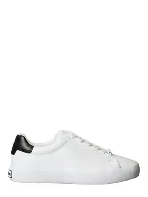 Calvin Klein Lace-up Panelled Sneakers - White