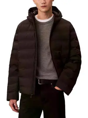 Calvin Klein Hooded Quilted Jacket - Black