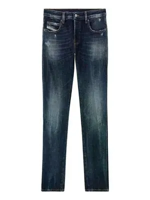 DIESEL D-vyl 0adbn Slim Jeans With Button Fly - Blue